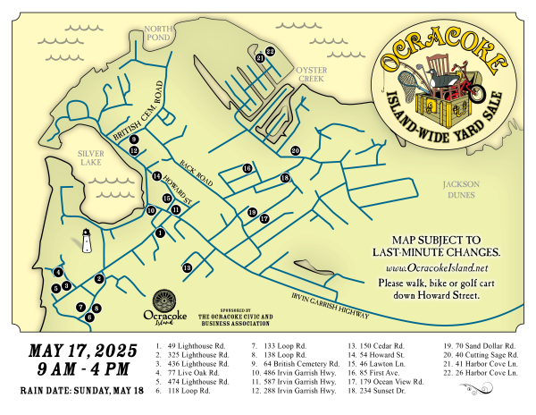 Ocracoke Spring 2025 Island-Wide Yard Sale is Saturday, May 17 | Ocracoke Civic & Business ...